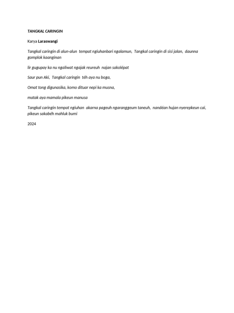 Tangkal Caringin | PDF