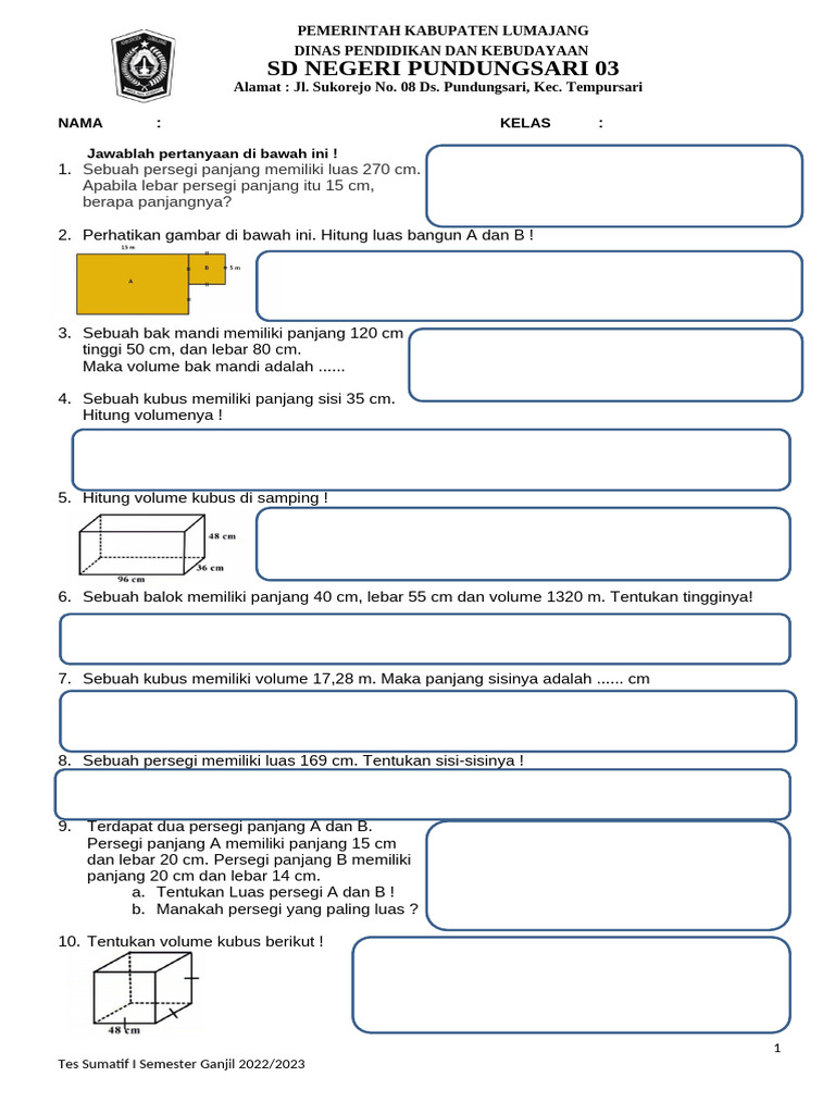 Uh MTK Semester 2 Bab 1 | PDF