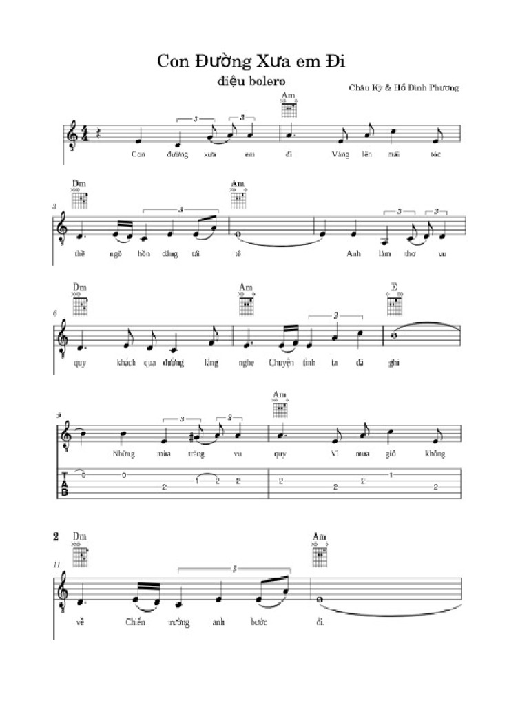 Con Duong xua Em di | PDF