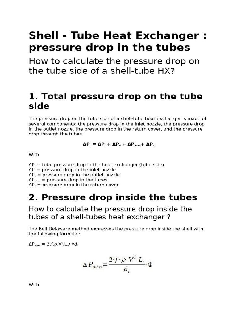 Shell and Tube Heat Exchanger. | PDF