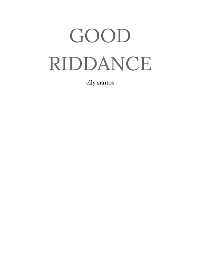 Good Riddance | PDF
