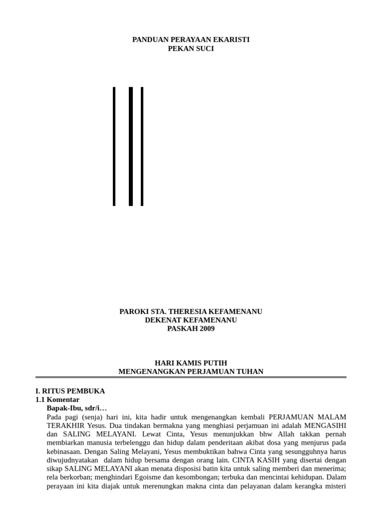 Teks Misa Paskah | PDF