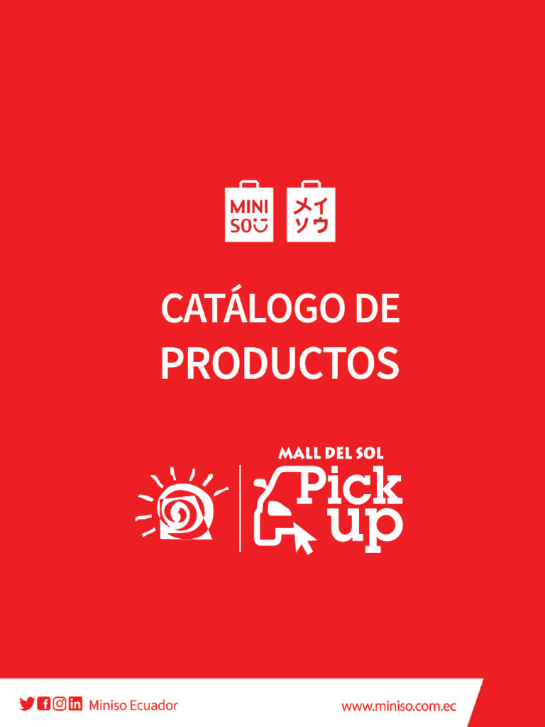 Catalogo Pick Up Malldel Sol Miniso | PDF