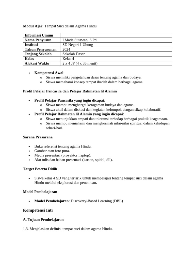 Modul Ajar Lk8.8 | PDF