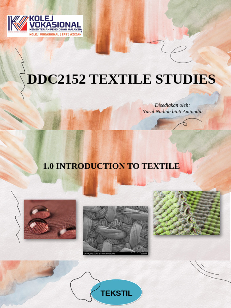 1.o Introduction To Textile | PDF