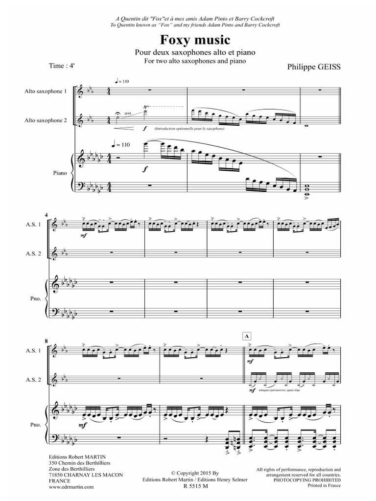 GEISs Foxy Music Duo | PDF