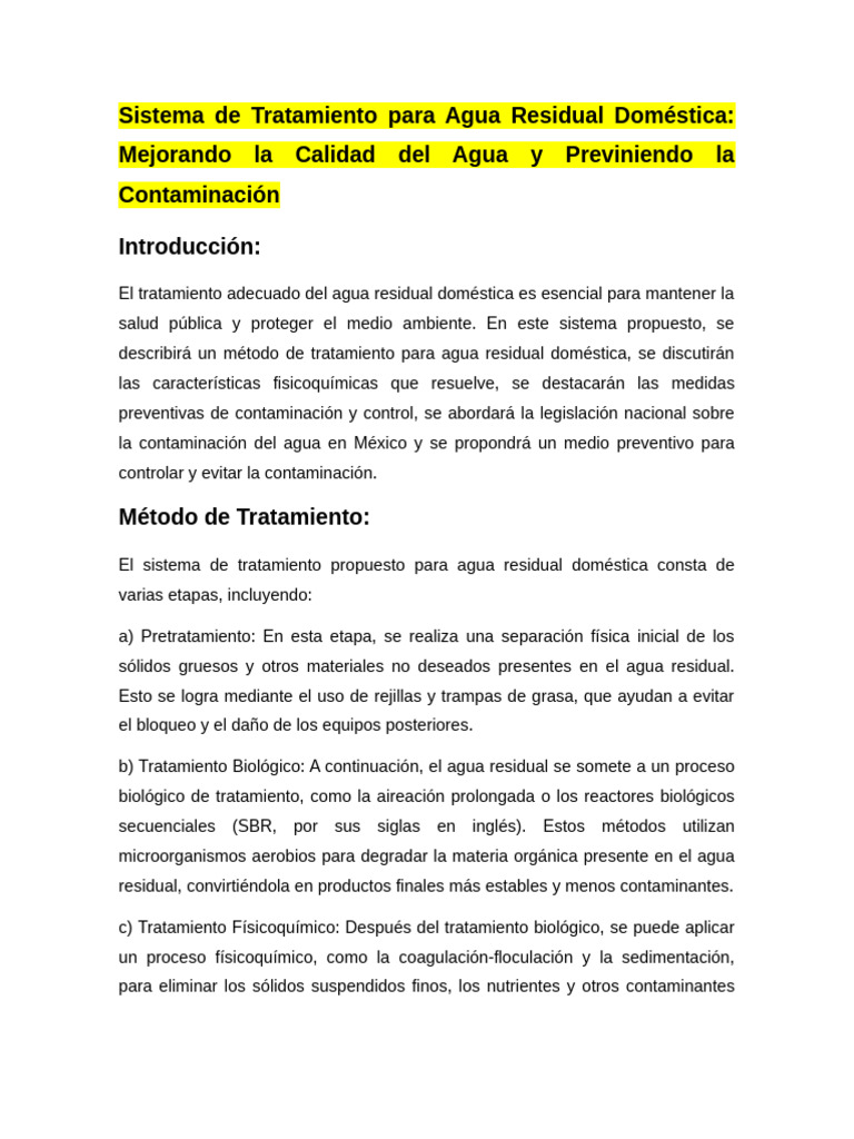 Act U3 Aguas Residuales | PDF