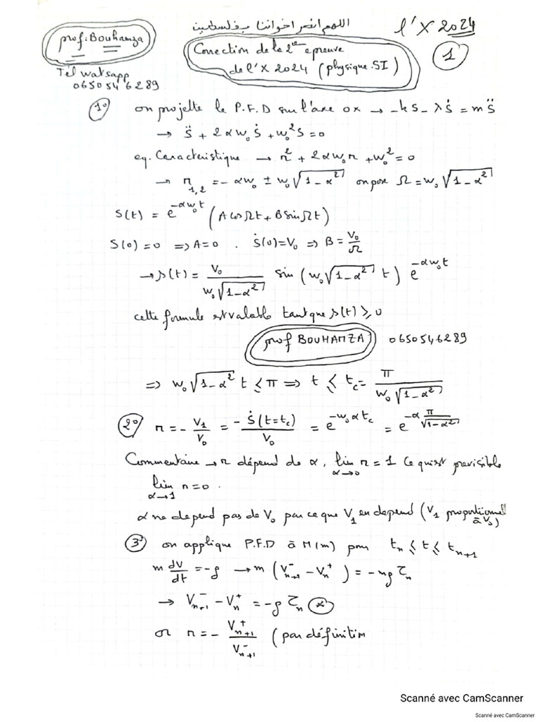 Correction de L - X 2024 Phy Si | PDF