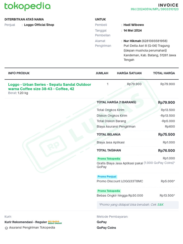 Invoice 3903310120 | PDF