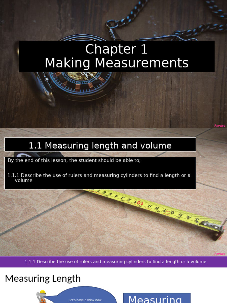 Chapter-1-Making Measurements | PDF