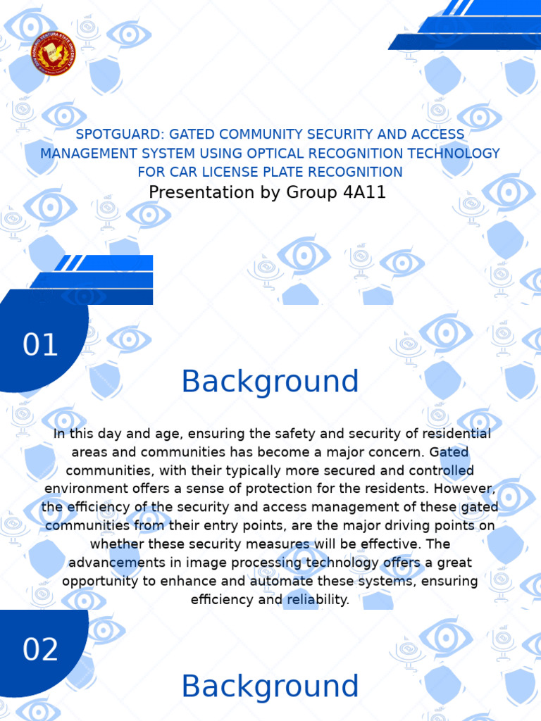 Spotguard Gated Community Security and Access Management System Using Optical Recognition ...