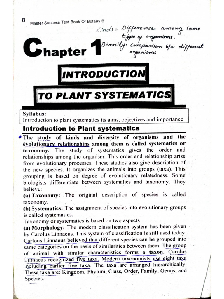 Plant Systematics | PDF