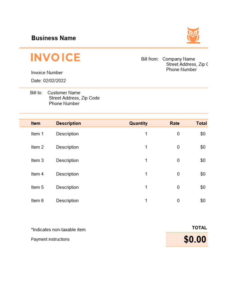 Zero Balance Invoice Template | PDF | Law
