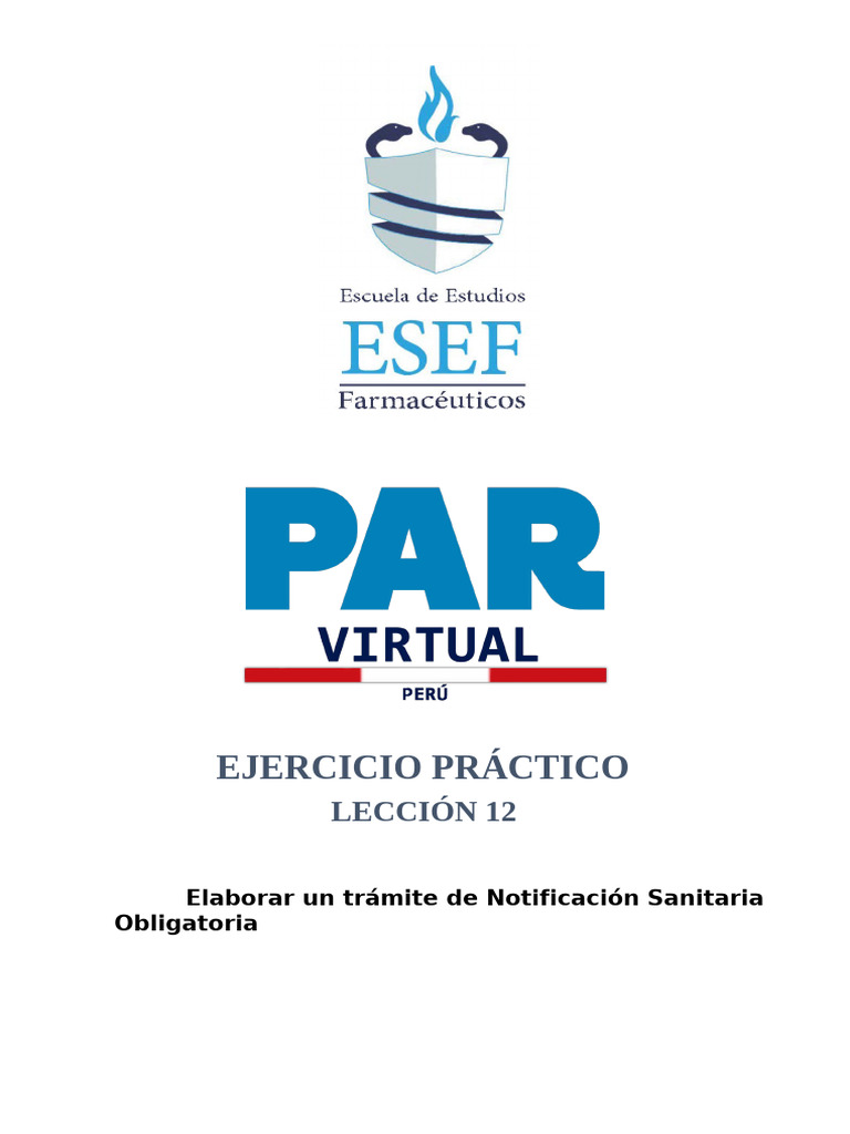 Formato Ejercicio Práctico 12 | PDF