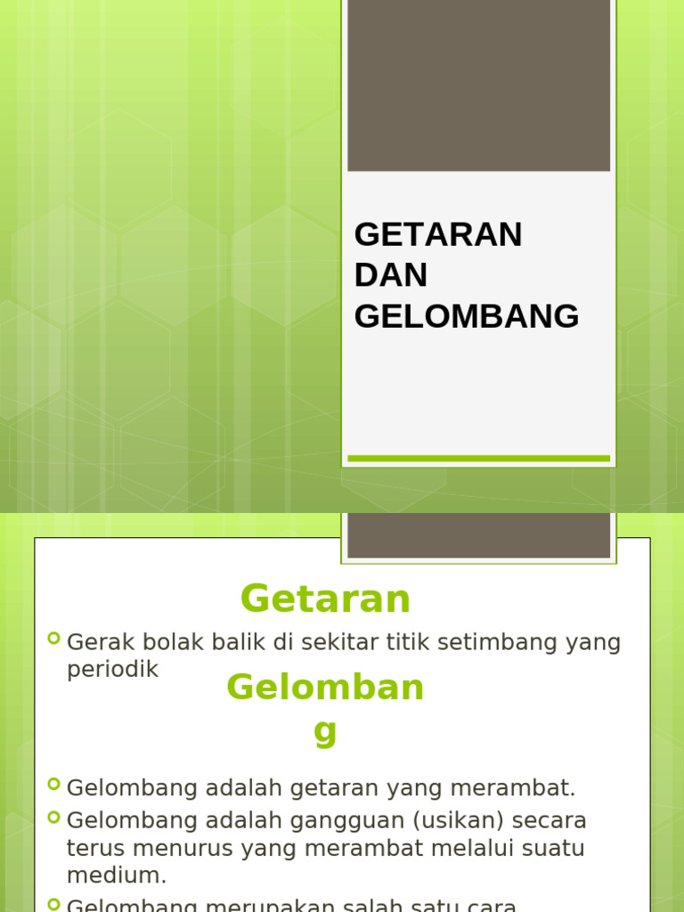 1 Getaran Dan Gelombang | PDF