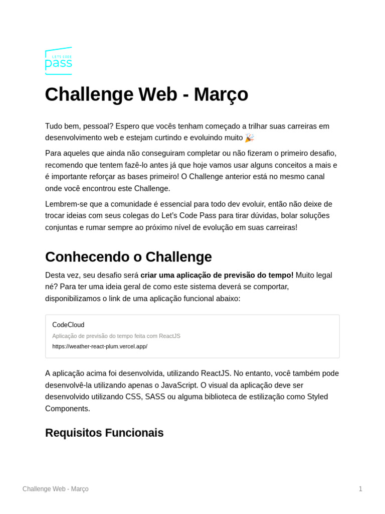 Challenge Web Marco | PDF