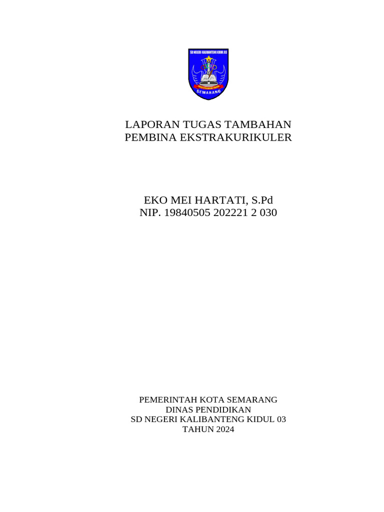 3.lap. Kegiatan Ekskul | PDF