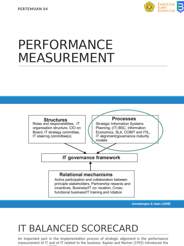 IT Governance Performance Measurement | PDF