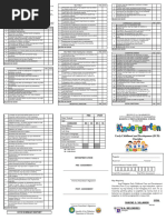 Card Grade 1 Matatag | PDF | Learning | Cognition