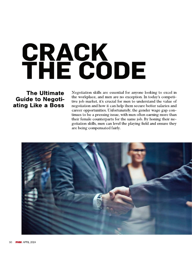 Negotiate Like A Boss | PDF