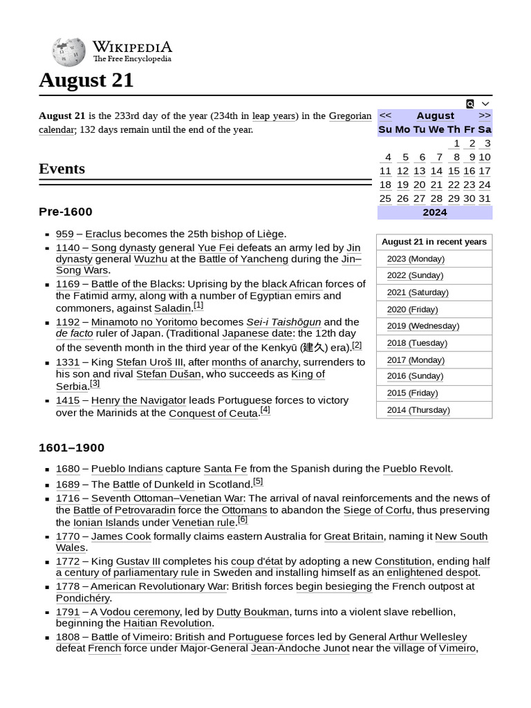 August 21 | PDF