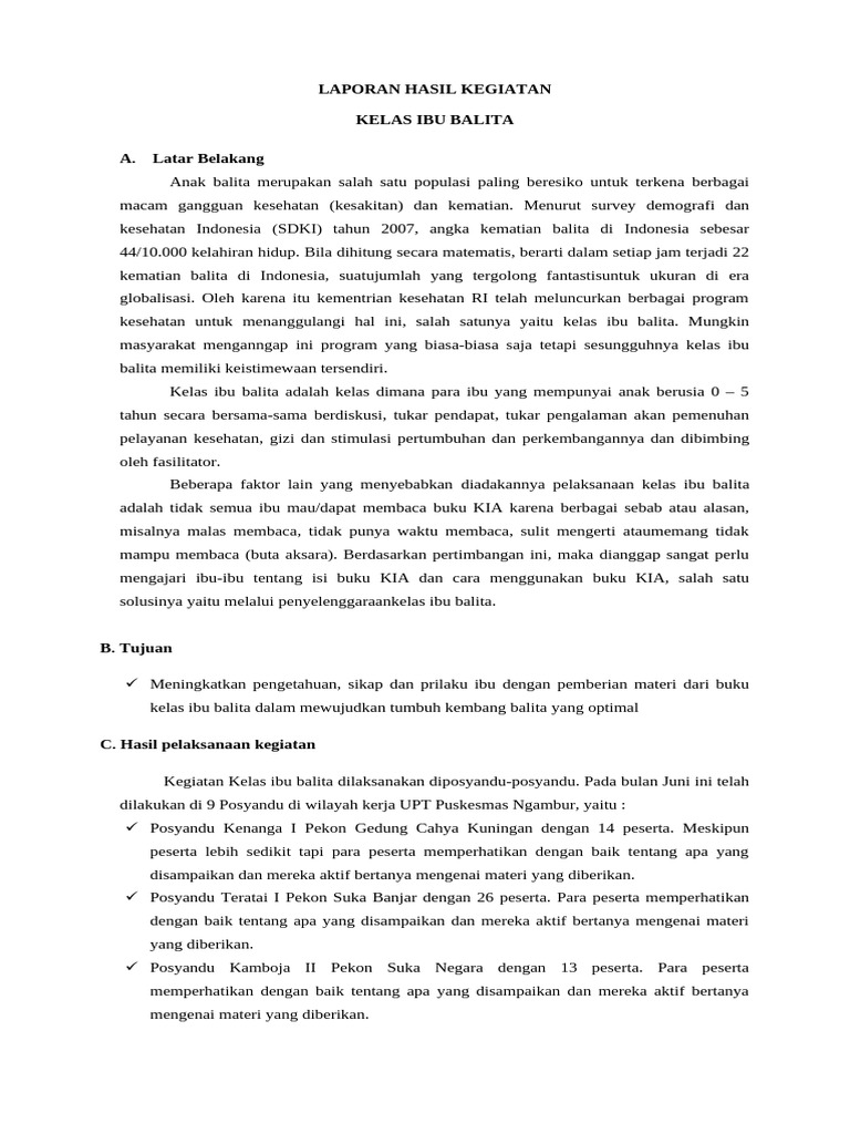 LHK Kelas Balita Juni | PDF