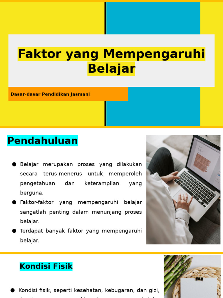 Faktor Yang Mempengaruhi Belajar | PDF