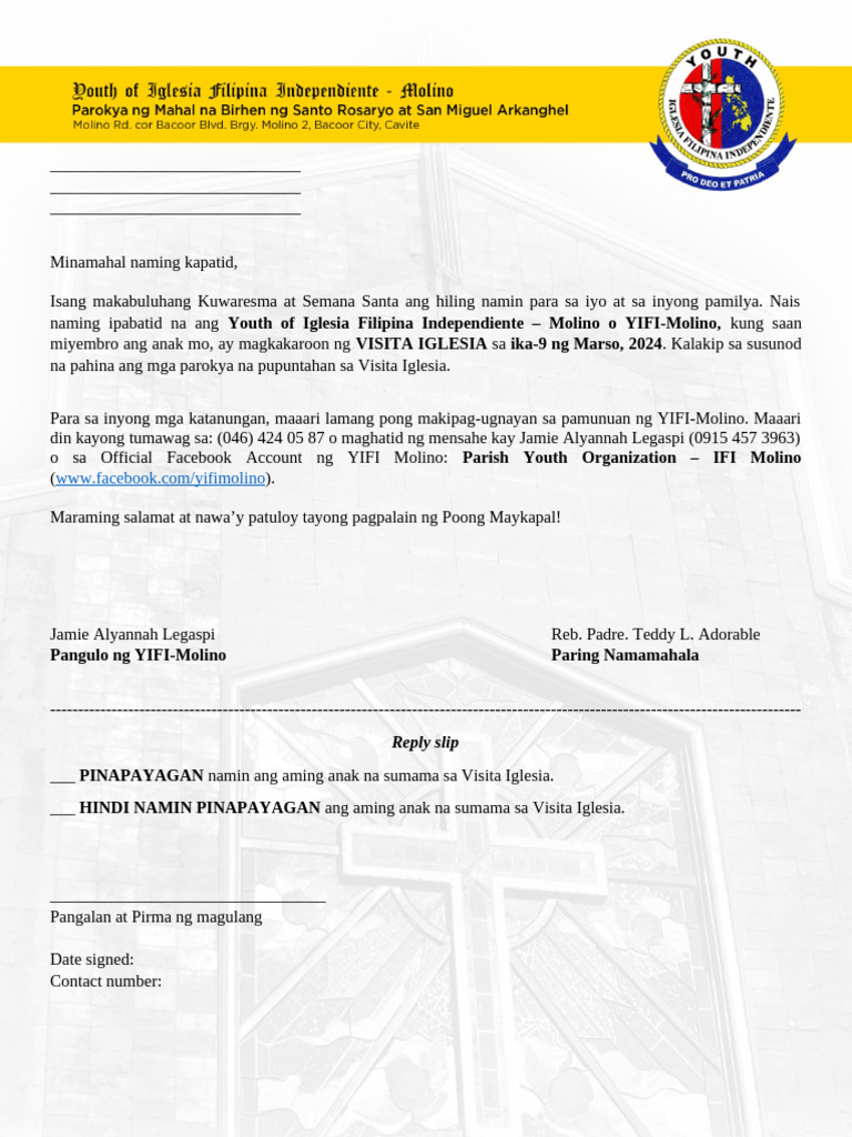 MolinoYouth Consent Form VI 2024 | PDF