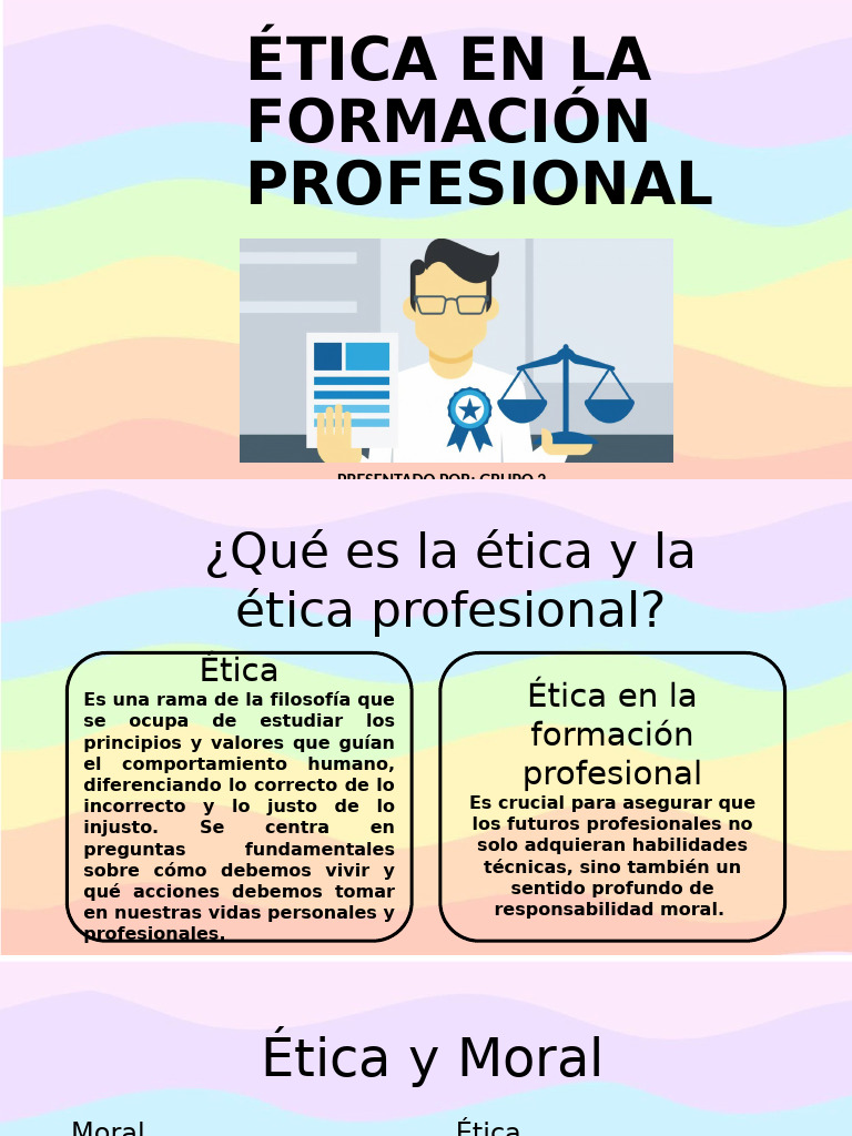 La Etica en La Formaci On Profesional | PDF