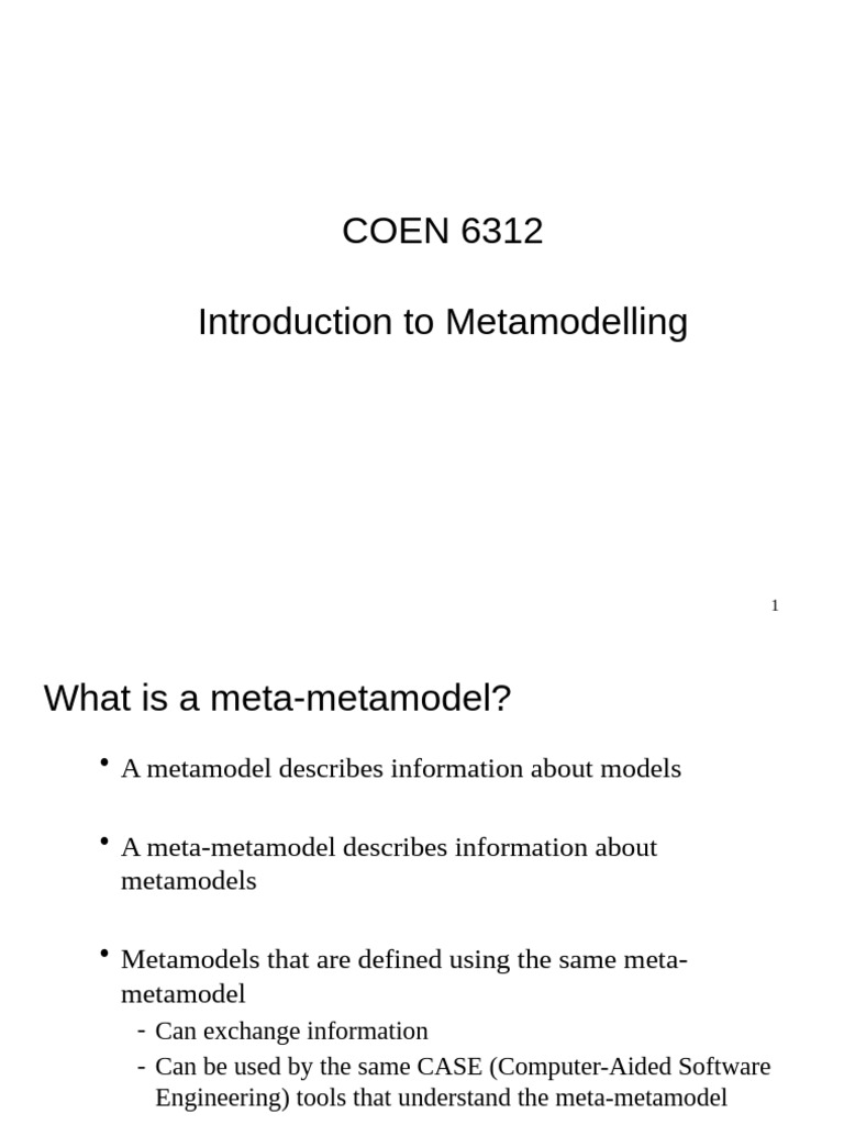5 Metamodelling | PDF