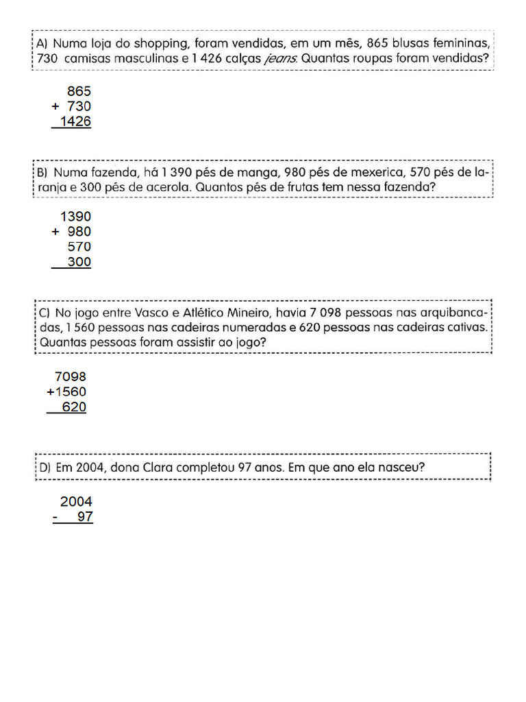 Mat Problemas Simples | PDF