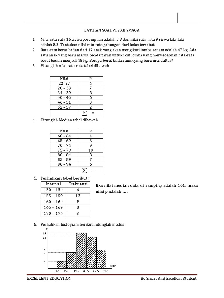 Latihan PTS Umum Xii Smaga | PDF