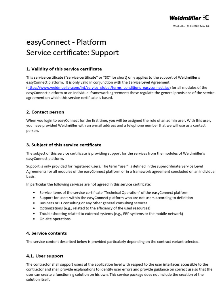 Easyconnect PC Support Web EN Public | PDF