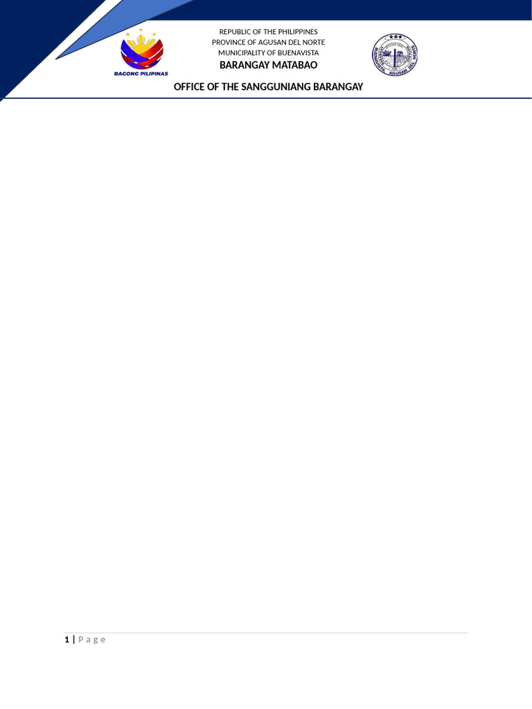 New Barangay Letterhead | PDF