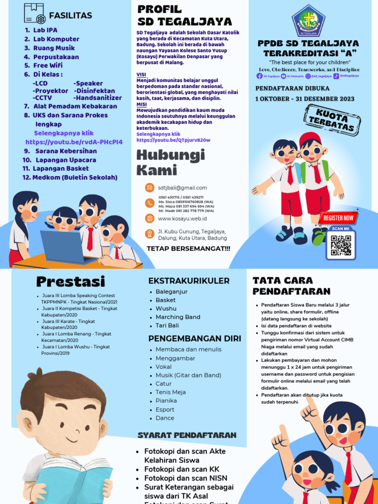Brosur PPDB SD Tegaljaya | PDF