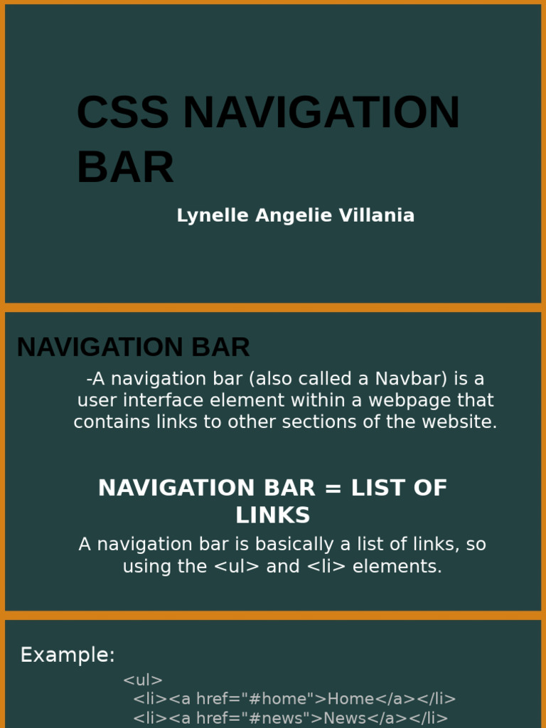 CSS Navigation | PDF