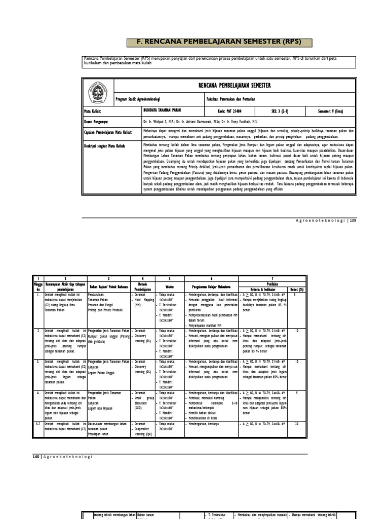 Budidaya Tanaman Pakan | PDF