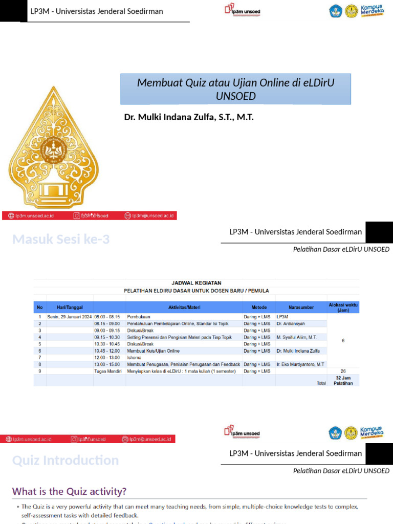 Pengelolaan Quiz Eldiru 29 Jan 2024 | PDF