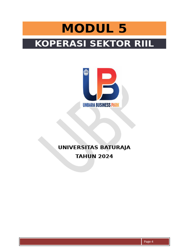 MODUL 5 Koperasi Sektor Ril | PDF