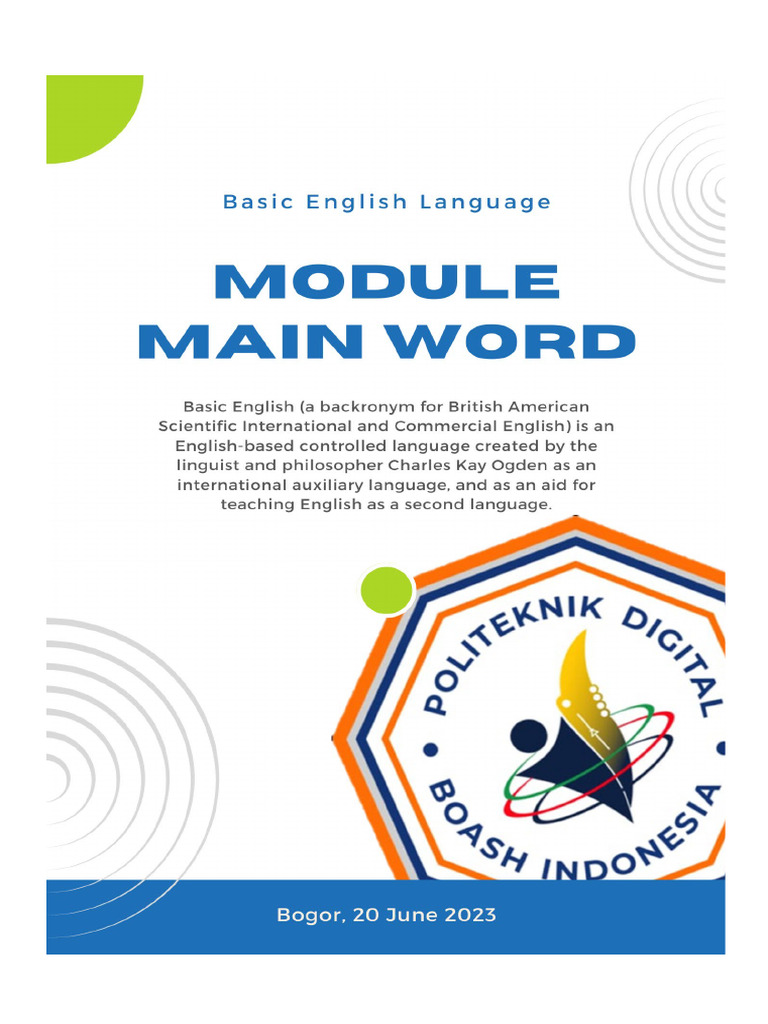 Modul Main Word | PDF