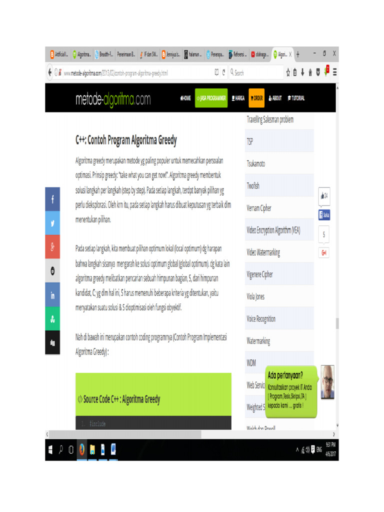Algoritma Greedy | PDF