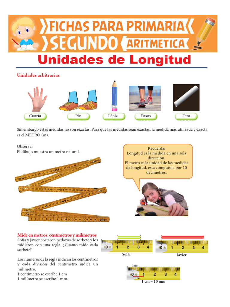 Unidades de Longitud para Segundo de Primaria | PDF