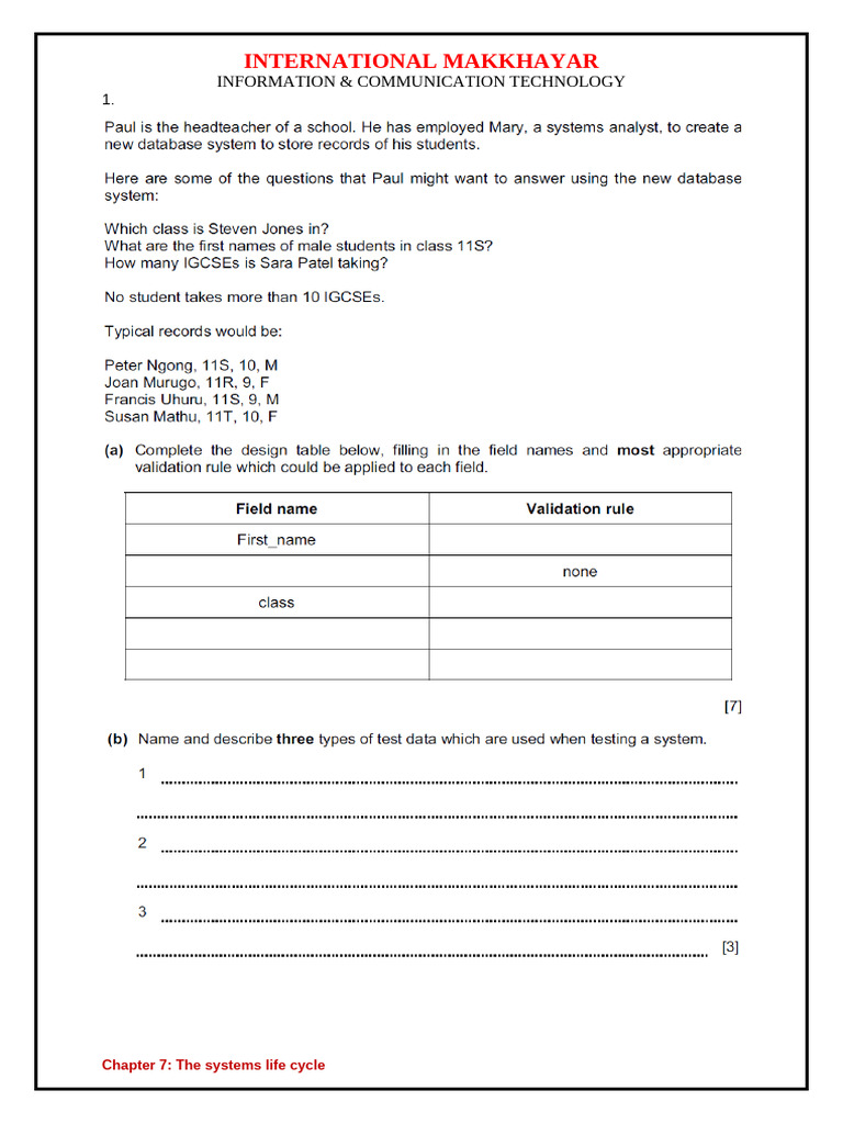 Chapter 7 The Systems Life Cycle | PDF