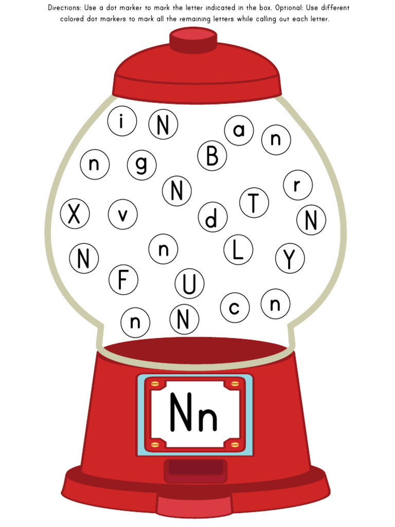 Gumball Alphabet Pack N-Z (To Print in Colour) | PDF