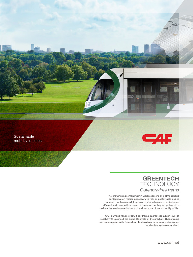 CAF Power & Automation-Greentech Catenary-Free Trams | PDF