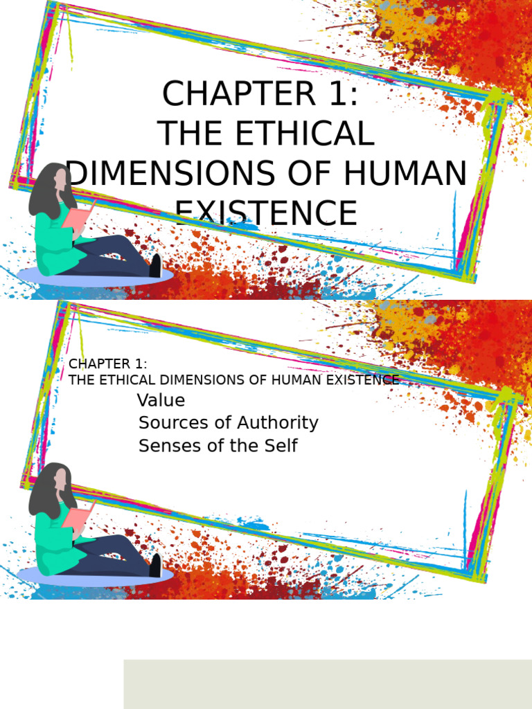 Group1 Chapter1 Ethical Dimensions of Human Existence | PDF