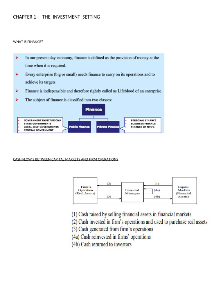 Chapter 1 Finman Bsba | PDF