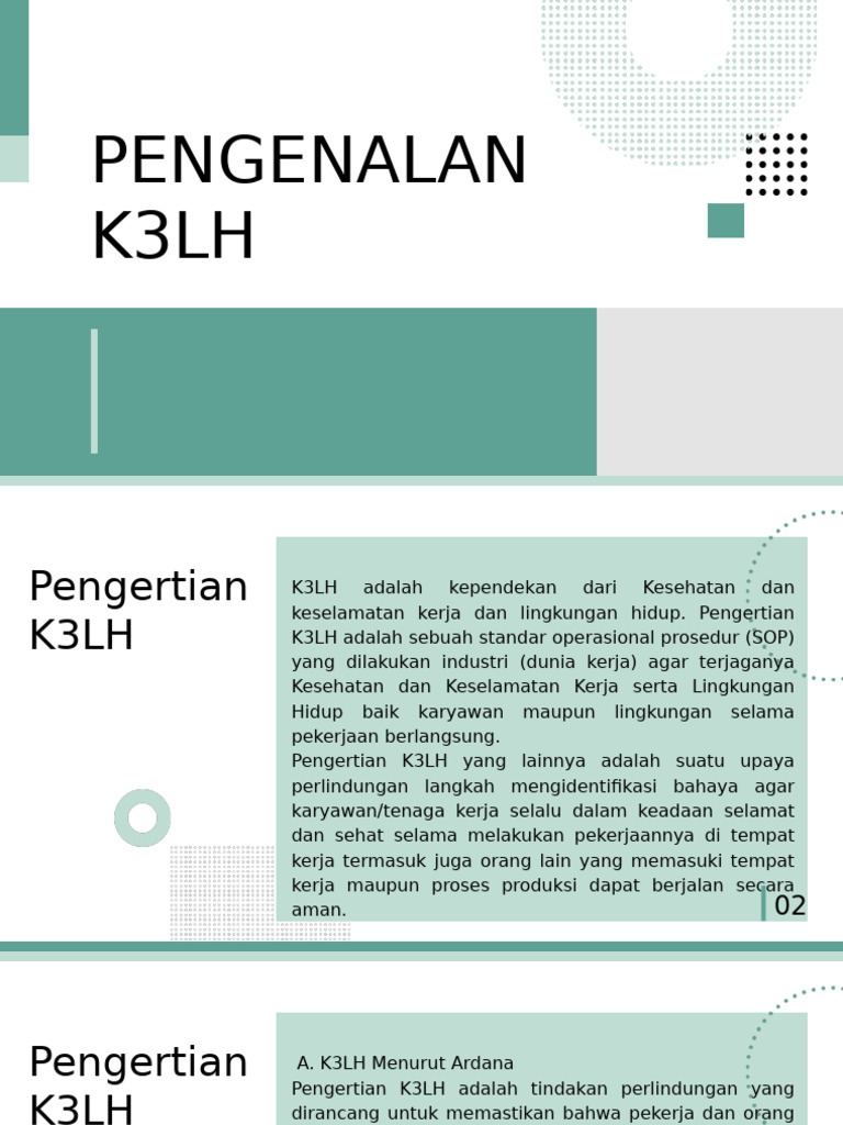 Materi 1 K3LH | PDF