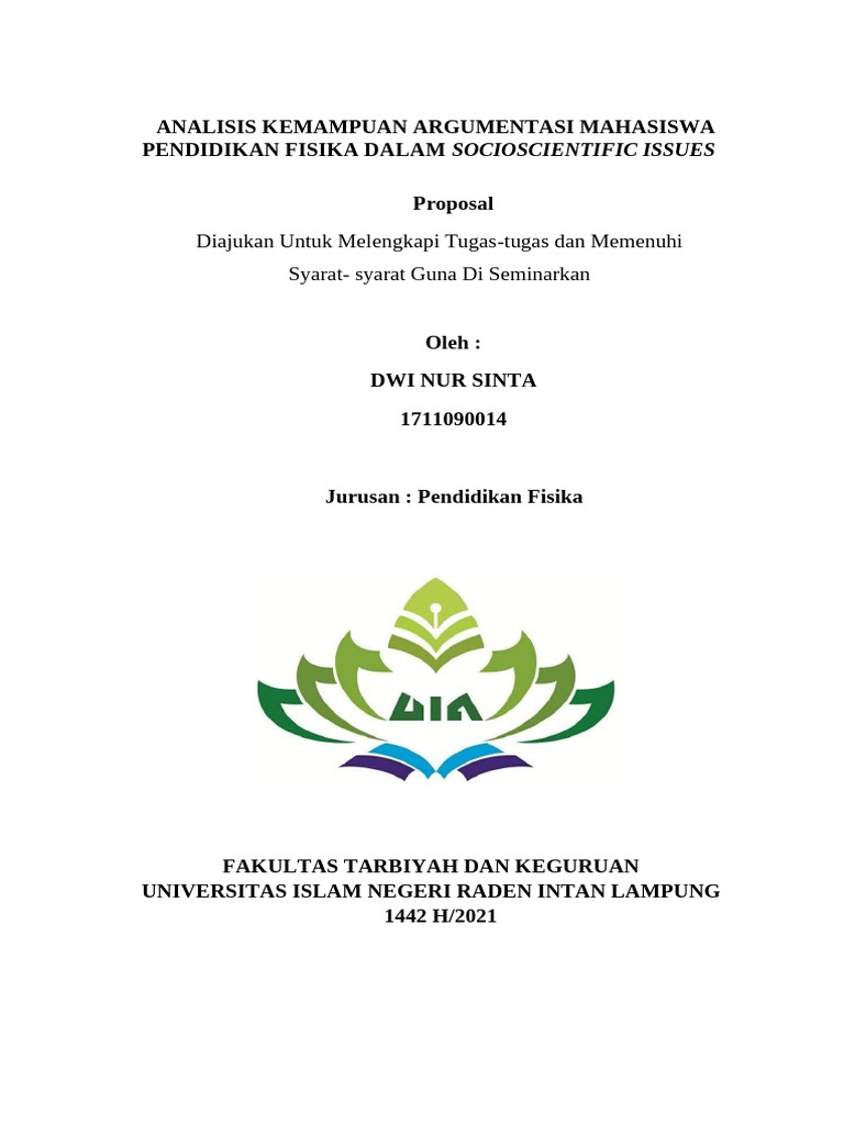 Revisi Proposal | PDF