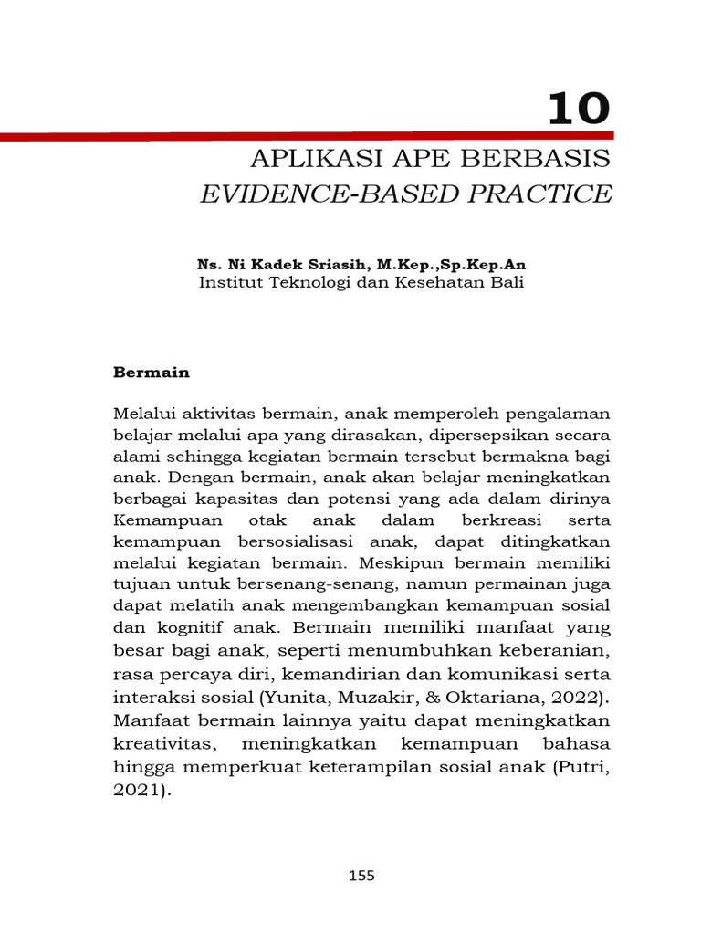 Aplikasi APE Berbasis EBP | PDF